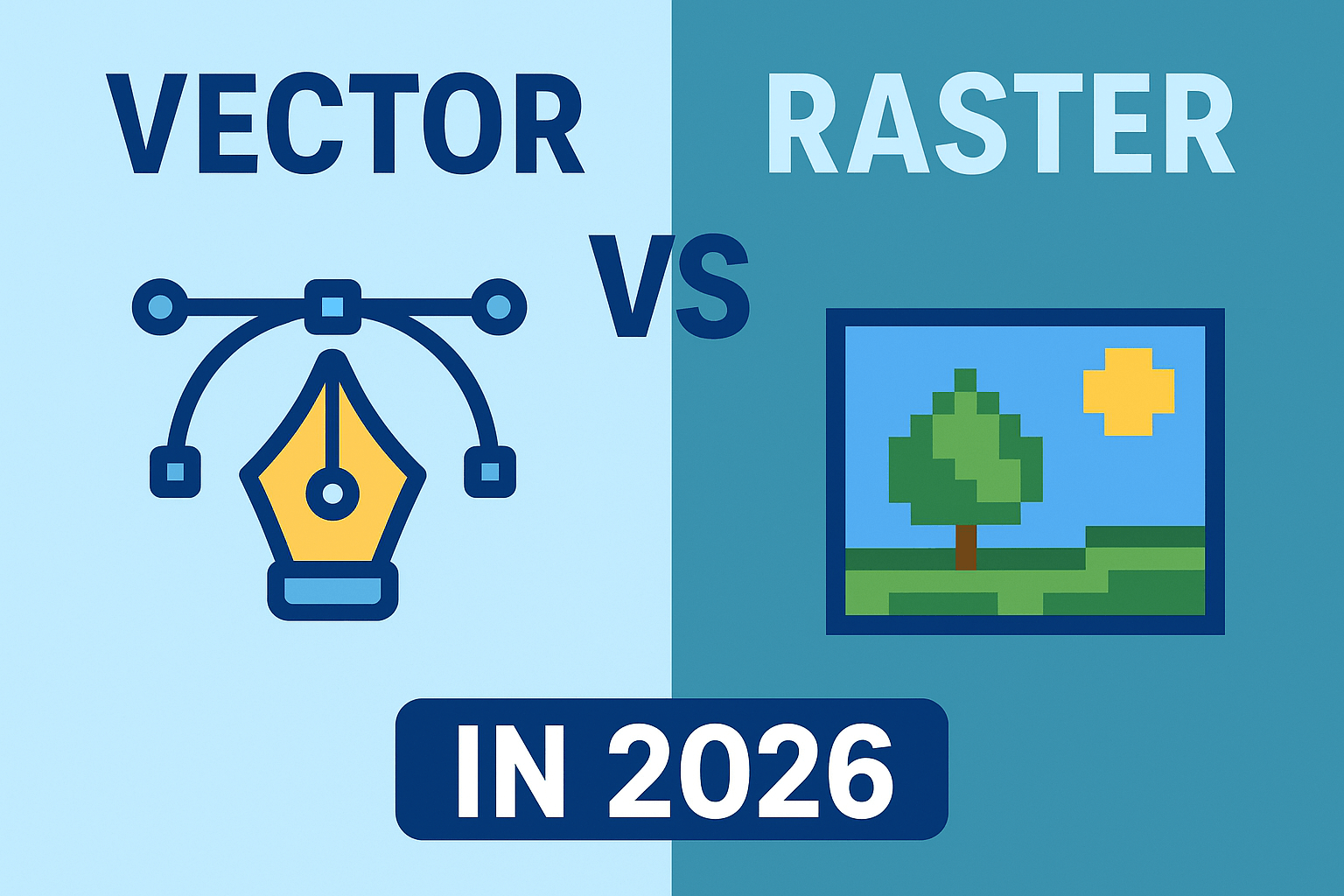 Vector vs Raster in 2026: Which One Should You Use? - The Ultimate Font ...