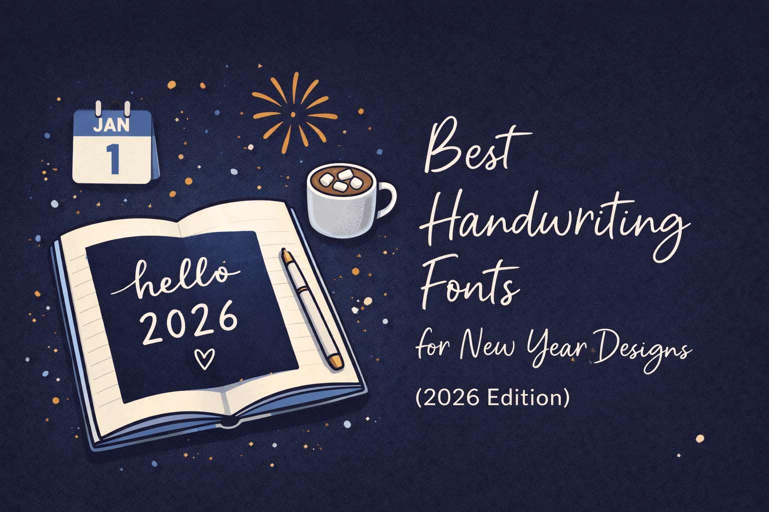 Best Handwriting Fonts for New Year Designs (2026 Edition) - The ...